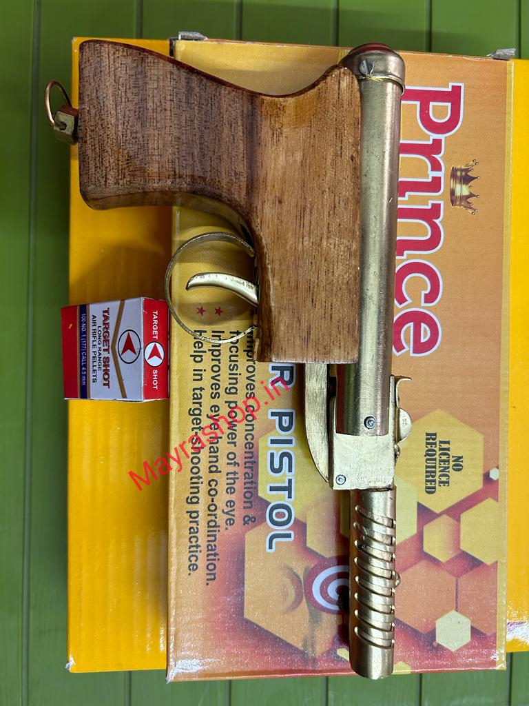 Air Gun | Prince air pistol, wooden handle and with golden rod | Mayra ...