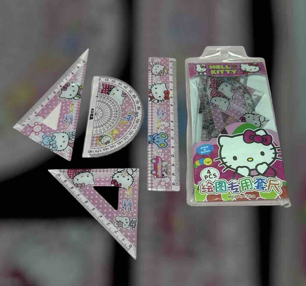 KIT GEOMETRICO HELLO KITTY | La tienda del Esfero Kawaii