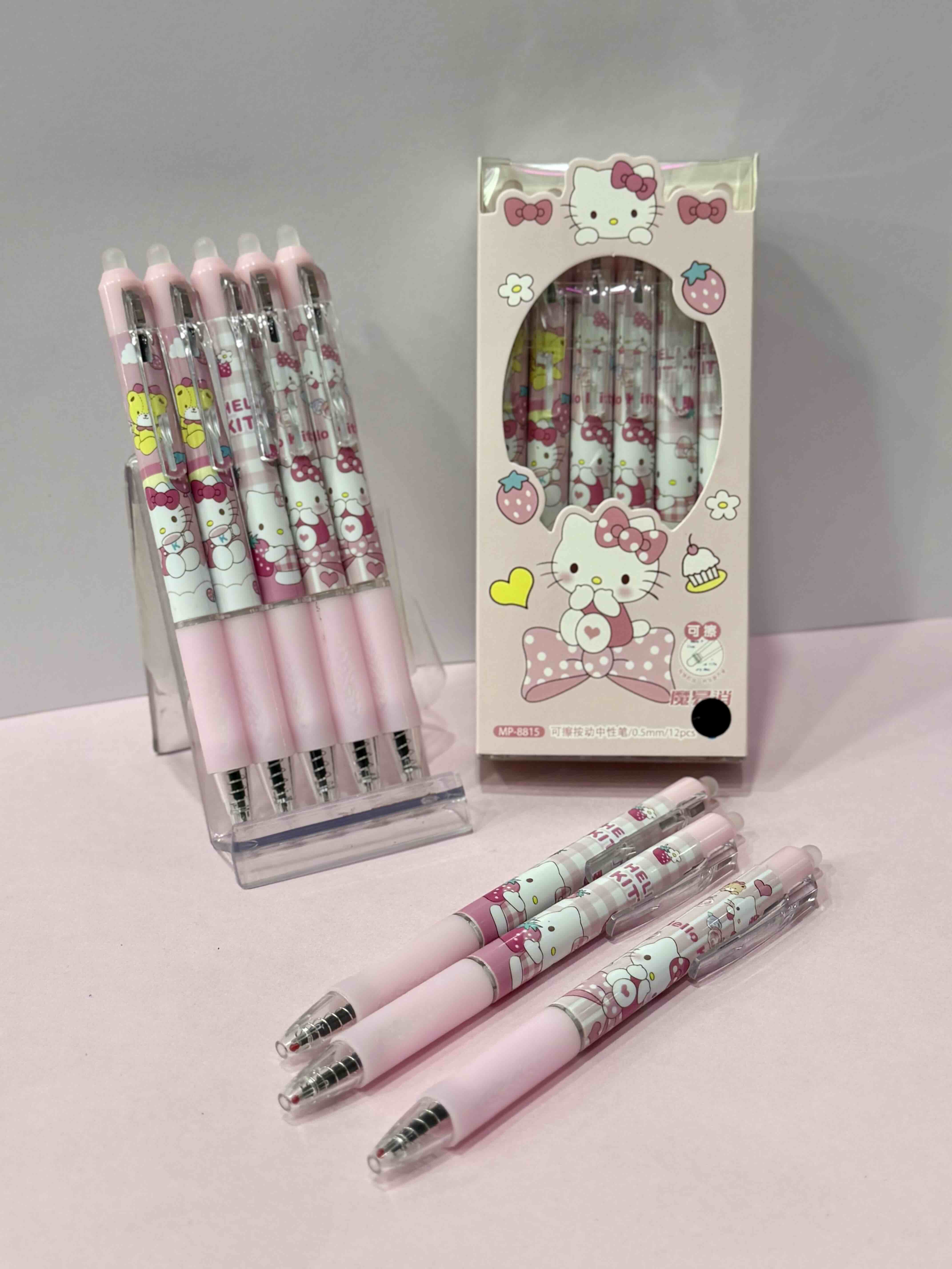 CAJA X12 BOLIGRAFO TINTA BORRABLE HELLO KITTY | La tienda del Esfero Kawaii