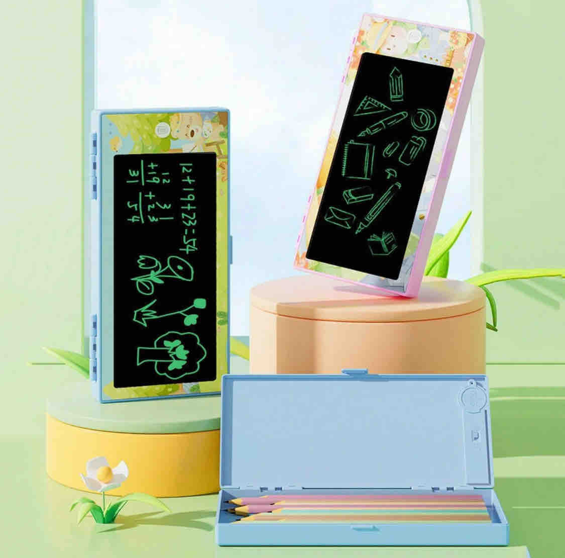 LCD DRAWING PENCIL BOX(BULK DISCOUNT) | GEETA TOYS