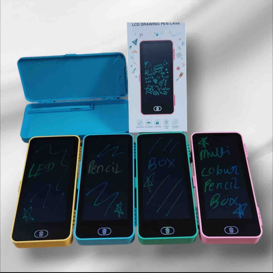 LCD DRAWING PENCIL BOX(BULK DISCOUNT) | GEETA TOYS