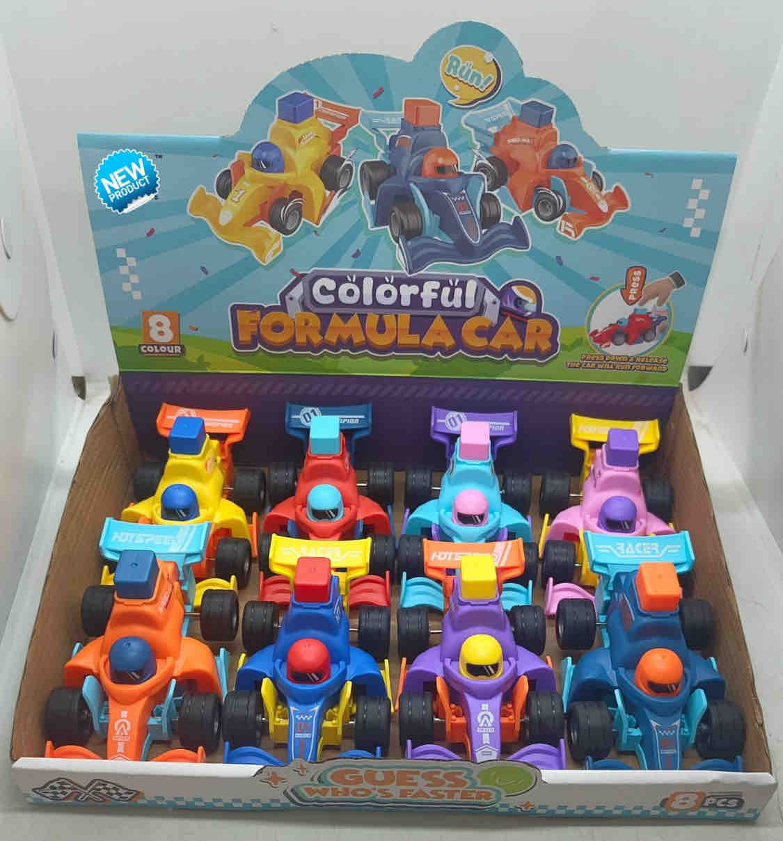COLORGUL FORMULA CAR BOX (8PCS BOX) (BULK DISCOUNT) | GEETA TOYS