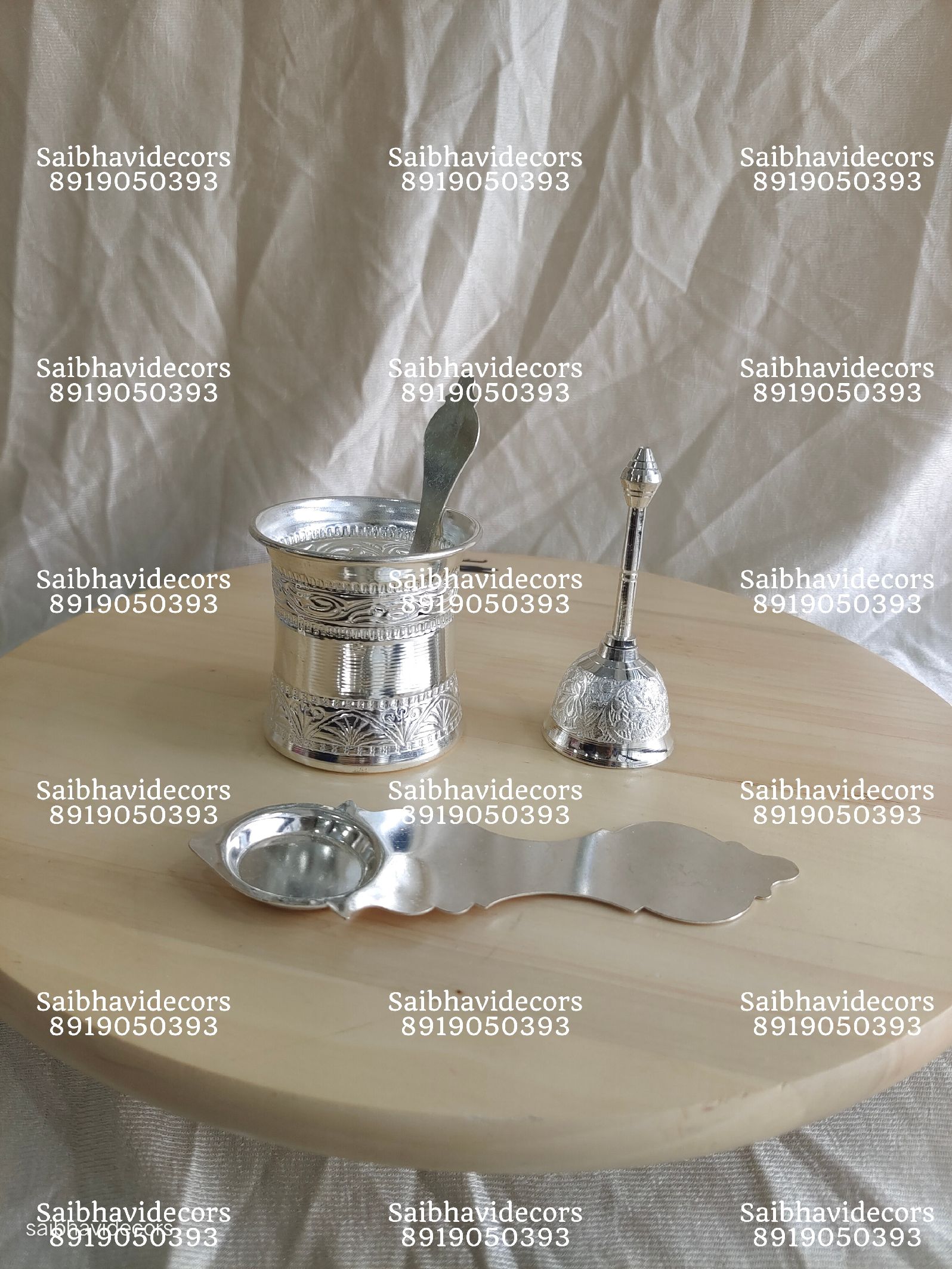 German Silver Pooja Items | Sai Bhavi Decors