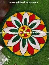 Floral Design Rangoli Mat!! | Sai Bhavi Decors