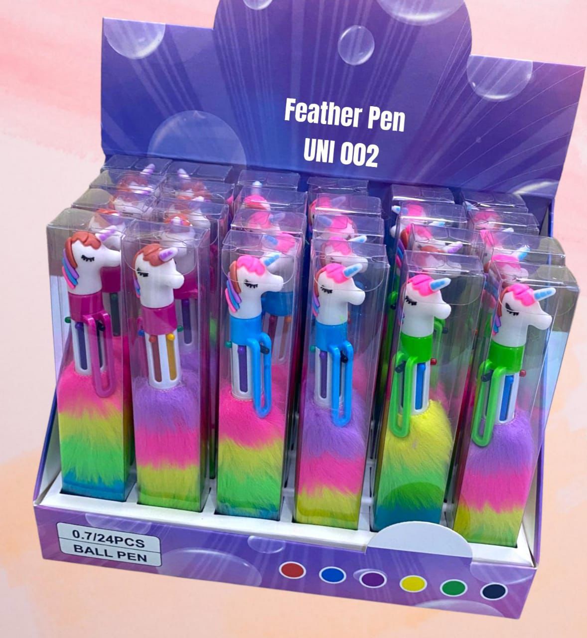 unicorn fur pen (6 colors) | NT