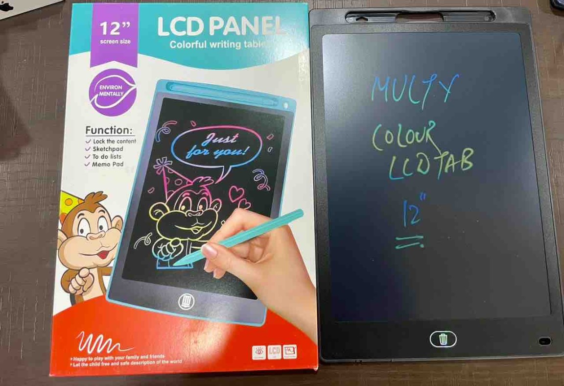 LCD WRITING TAB 12 INCH | DHANSHIKA EXPORTS IMPORTS PRIVATE LIMITED