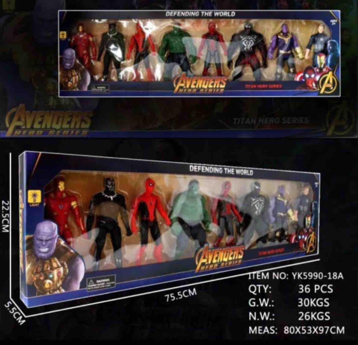 8 PCS AVENGER END GAME SERIES | KRISHNA TOYS