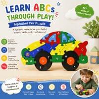 T 7746. Alphabet Car Puzzle | weClick