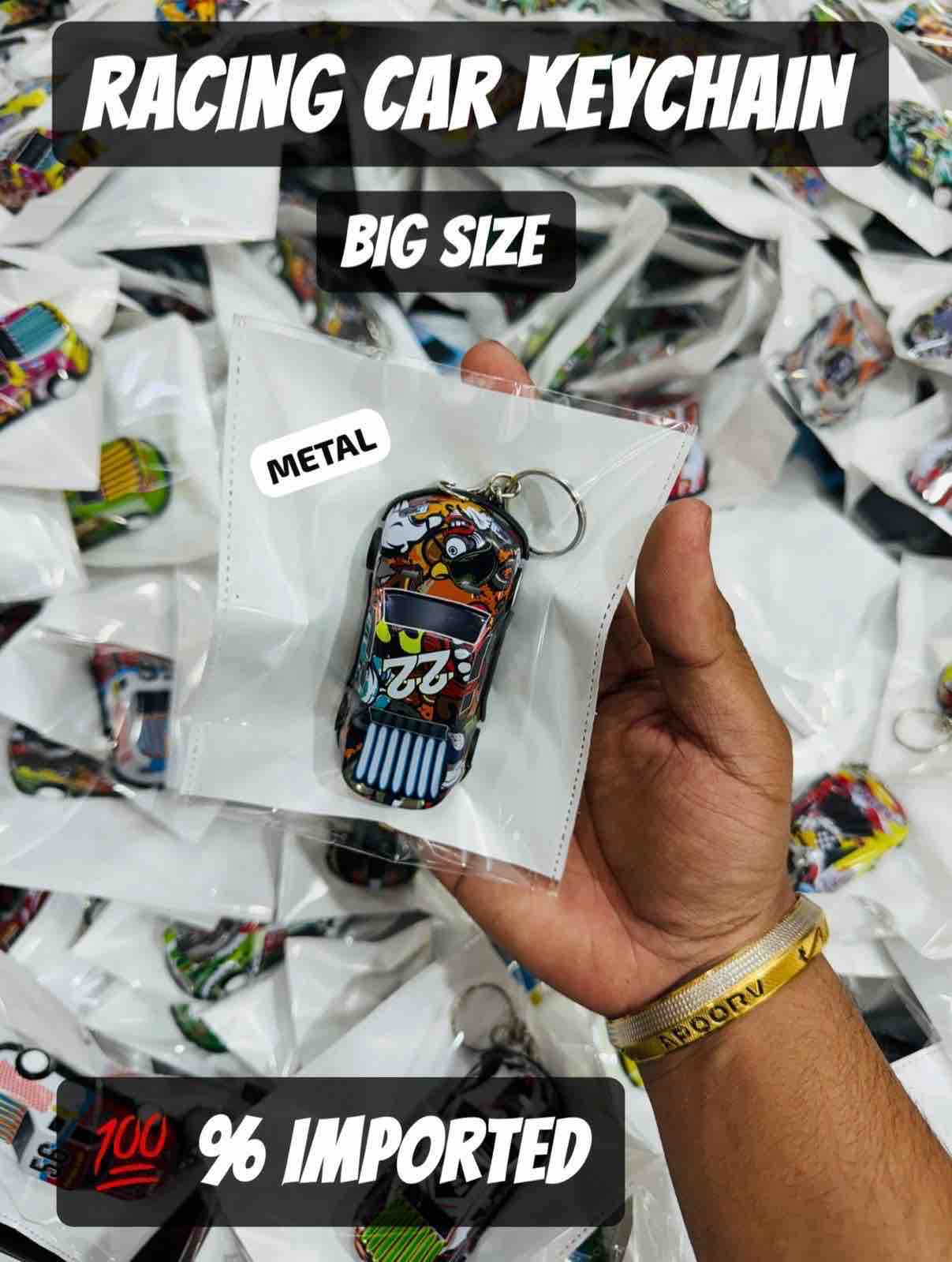 Moving car key chain big size | Swastik accessories