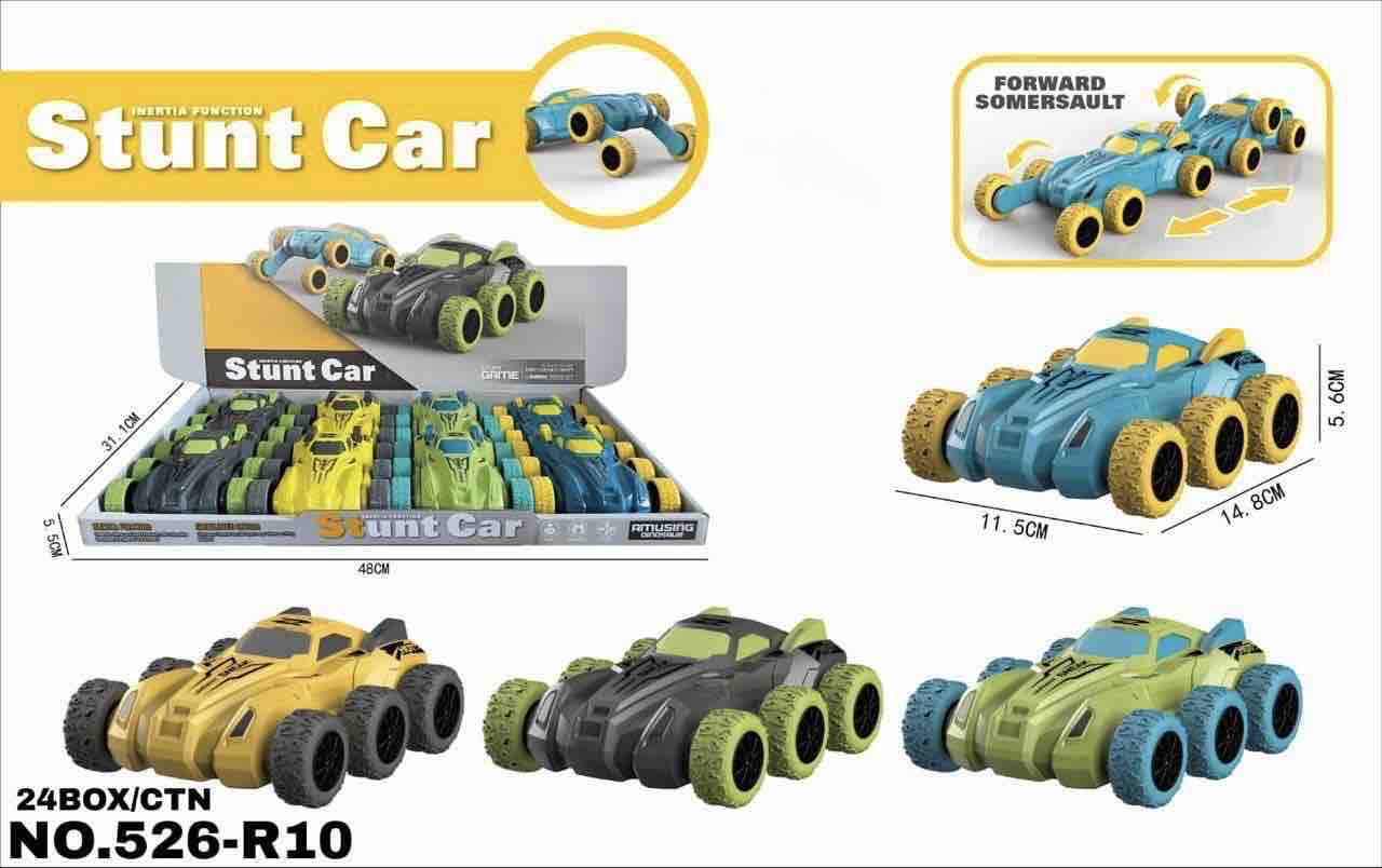 FRICTION STUNT CAR 6 WHEEL | GBX TOY WORLD