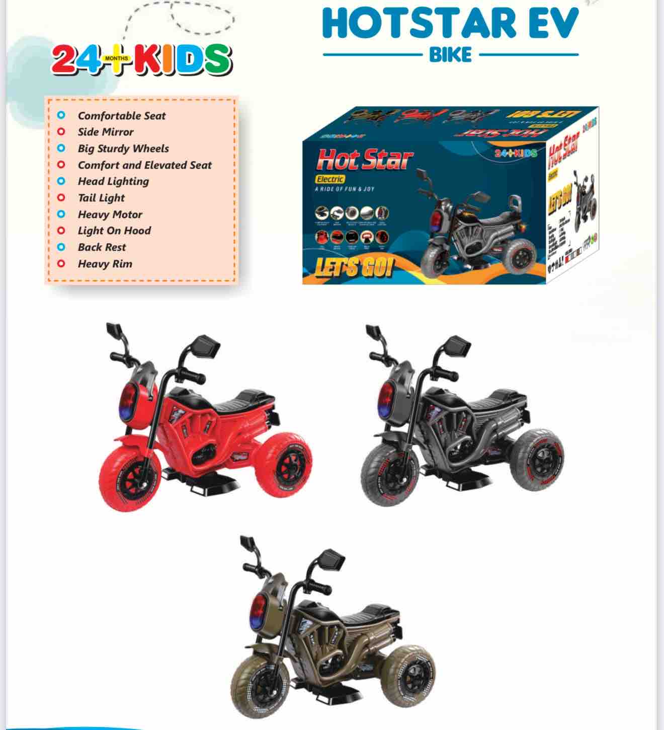 HOT STAR BIKE EV | GBX TOY WORLD