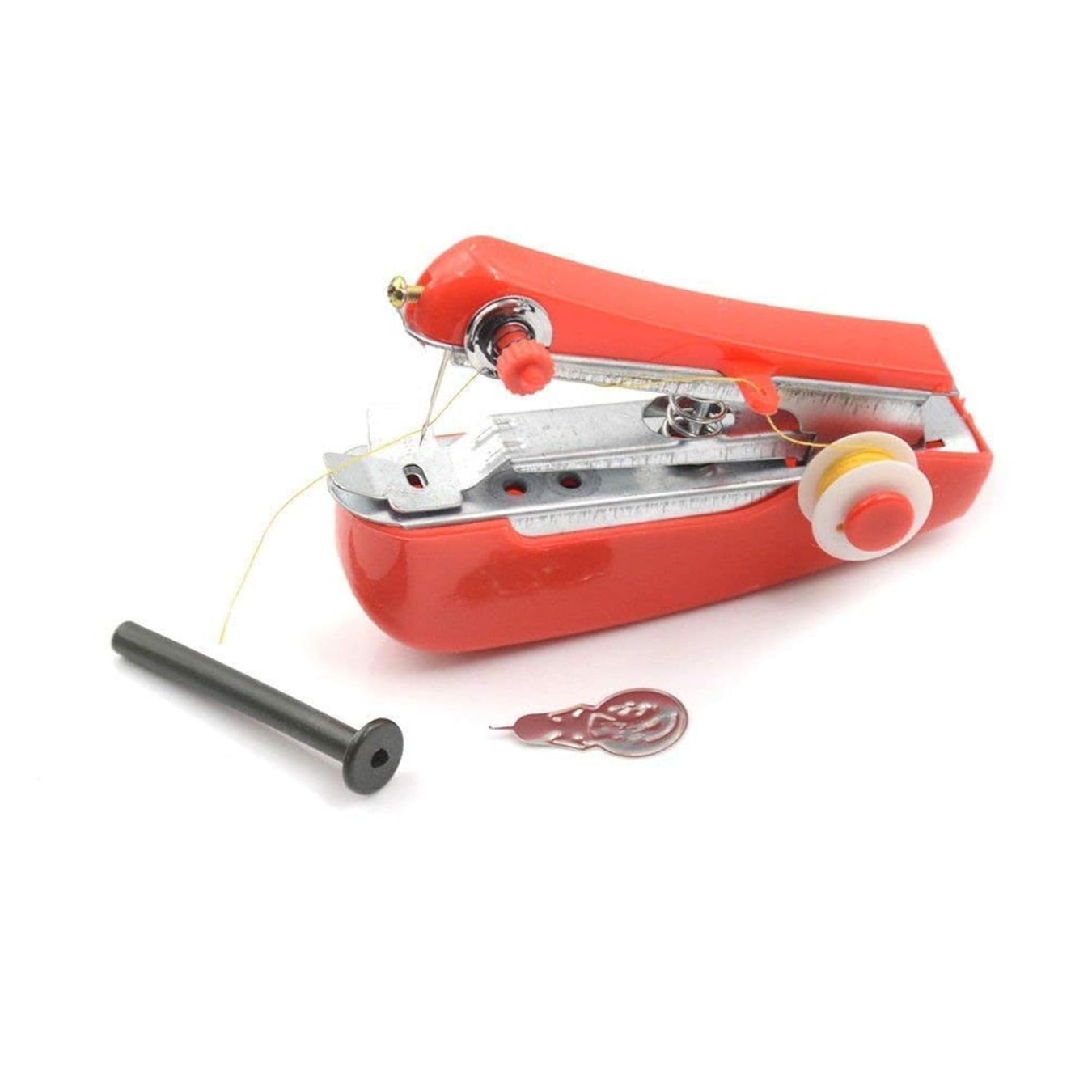 Stapler Stitch Machine Portable Mini Manual Stapler Style Hand Sewing Machine Craft Clothes Stitch Handheld Cordless Travel Use Convenience Cordless Taykaa